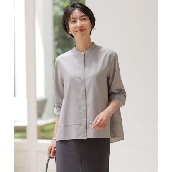 型番：BLGJGA0900ブランド：Ｊプレス商品名：LIMBLESS50ツイル ブラウスカラー：ライトグレー系/アイボリー系/チャコール系