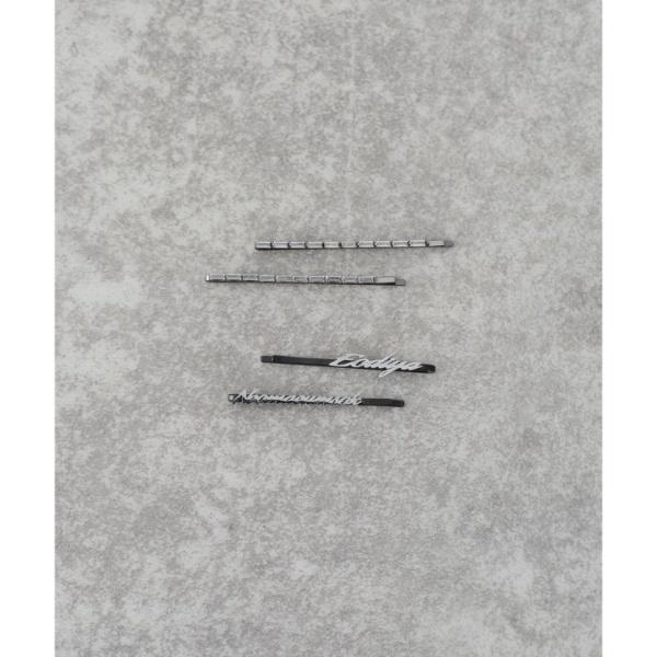 型番：R9904030ブランド：コードエー商品名：heyep｜Chatty ＆ Rhinestone Hairpins − 4 piece setカラー：シルバー（００６）
