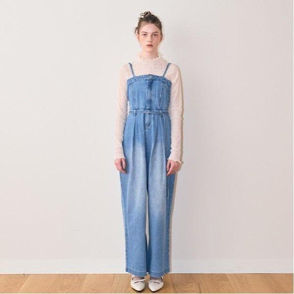 型番：3244302ブランド：ミジェ商品名：デニムオールインワン【韓国ファッション】カラー：ブルー/グレー
