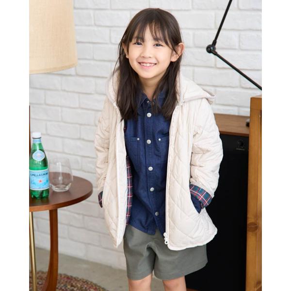 型番：205RD131ブランド：ゴールデンベア商品名：【新聞広告掲載】洗えるGBキルトジャケットカラー：アイボリー/ネイビー