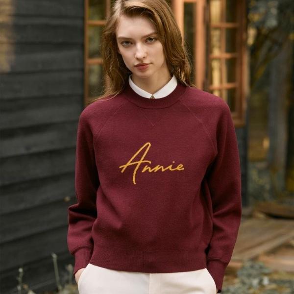 型番：08514005ブランド：ドレステリア商品名：【CLASSY.12月号掲載】アニージャカードニットカラー：ライトベージュ（４５１）/ボルドー系（４４６）/ネイビー（４９４）