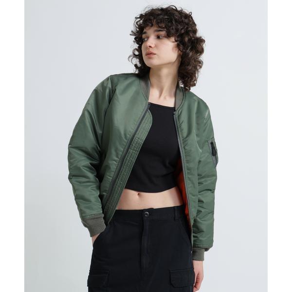 型番：7835952607ブランド：アヴィレックス商品名：《WOMENS》MA-1 COMMERCIALカラー：ブラック/ブラウン/セージ1