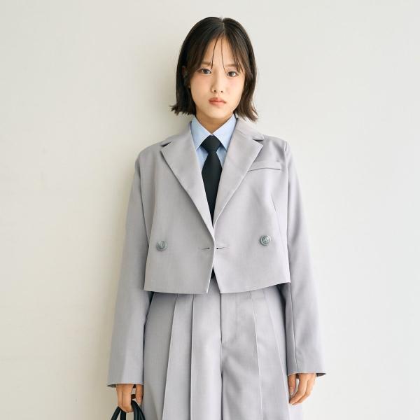 型番：8354603ブランド：ラブトキシック商品名：【卒服・セレモニー】エンブレムつきボレロジャケットカラー：ライト　グレー/紺/黒