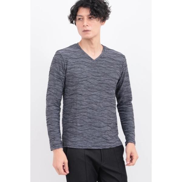 型番：2002125ブランド：トルネードマート商品名：ZERO by TORNADO MART∴ウェーブストームタック天竺Vネックカラー：ブラック/ライトグレー/ピンク