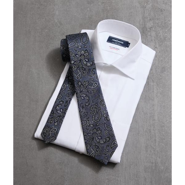 型番：202515906008ブランド：ニューヨーカー商品名：MANTERO グレイッシュカーキペイズリー ネクタイカラー：カーキグリーン