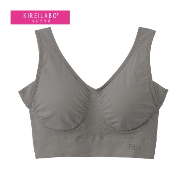 型番：KB7355Pブランド：キレイラボ商品名：【キレイラボ】【Fitte　マルチブラ】ノンワイヤーブラジャーカラー：ブロアベ-ジ/スモ-クピンク/シエルブル-/グレ-/ブラツク