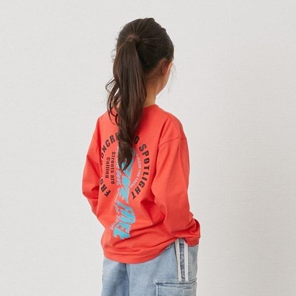 型番：3954202ブランド：グラソス商品名：【SKIT0LY】【プチプラ】バックサークルロゴ長袖Tシャツカラー：オレンジ/白/茶/黄/グリーン/紺/ブルー/黒