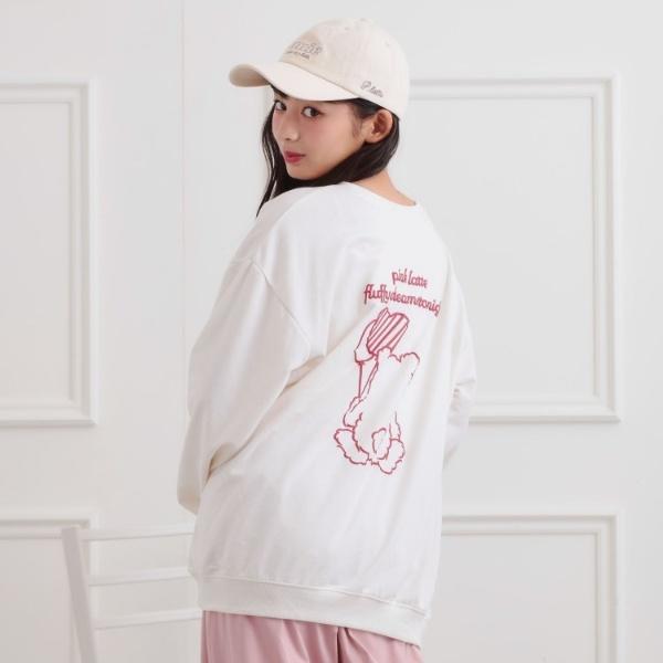 型番：31914916ブランド：ピンクラテ商品名：クマちゃんミニ裏トレーナーカラー：アイボリー（００４）/グレー（０１２）/ブラック（０１９）/ベージュ（０５２）