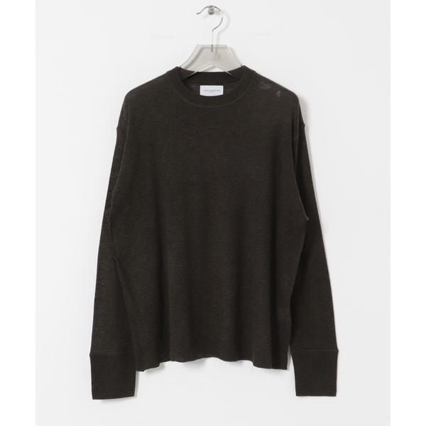 型番：URA7-12B005ブランド：アーバンリサーチ商品名：new basic　LOA LONG-SLEEVE KNIT T-SHIRTSカラー：オフホワイト/カーキ/ブラック