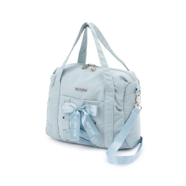 型番：6053421ブランド：メゾピアノ商品名：【バレエ】約11L　バレリーナボストンバッグカラー：サックス　
