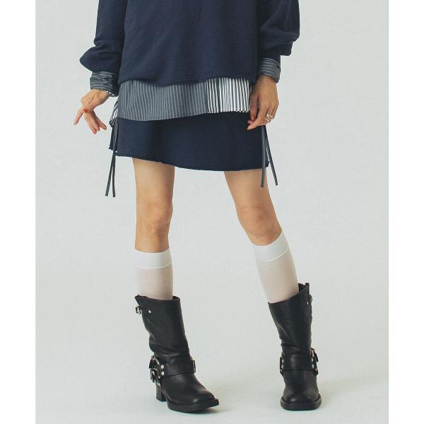 型番：202253032004ブランド：ローズバッド商品名：INLAY MINI SKIRTカラー：OFF　WHITE/NAVY/BROWN