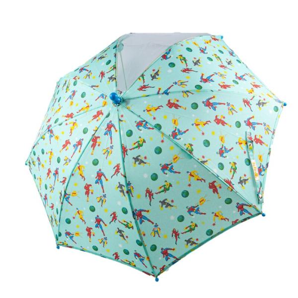 型番：6855-2003ブランド：フェフェ商品名：SPLISH SPLASH | 窓付き傘(45cm) - ミントヒーローカラー：MI.HERO