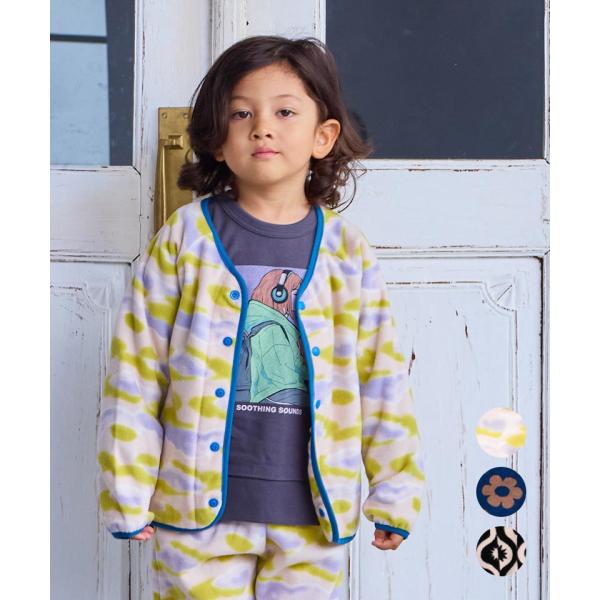 型番：0000752024ブランド：マーキーズ商品名：総柄フリースジャケットカラー：Ｆ３４イエロー総柄/Ｄ６７ブラウン花柄/Ｂ９４ブラック総柄