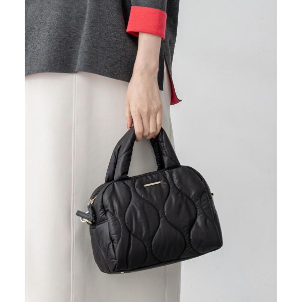 型番：BO3DGW0404ブランド：23区商品名：キルティング ボストン バッグカラー：ブラック系/サックスブルー系