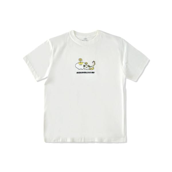 型番：M2500246ブランド：もくもくちゃん商品名：MK586　仲良しトリオTee／バニラXLカラー：バニラ