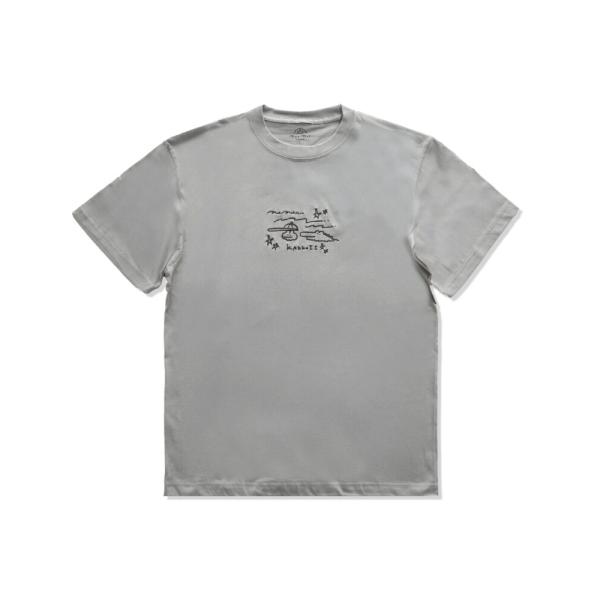 型番：M2500250ブランド：もくもくちゃん商品名：MK587　kakkoii刺繍Tee／グレーMカラー：グレー