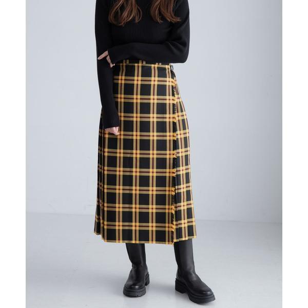型番：LWA7-1624-83ブランド：アーバンリサーチ サニーレーベル商品名：『別注』GLEN FYNE×Sonny Label　チェックキルトスカートカラー：グレー系その他/イエロー系その他