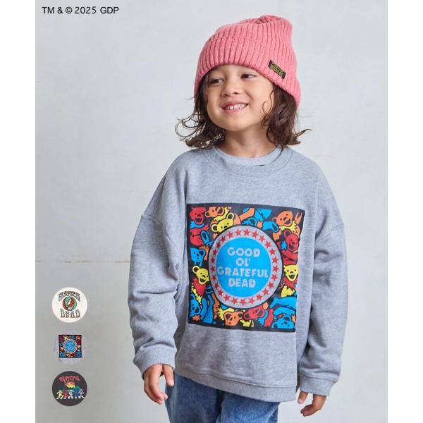 型番：0120452042ブランド：マーキーズ商品名：【GRATEFUL DEAD/グレイトフルデッド】別注プリントトレーナーカラー：Ｂ６１グレー杢/Ｂ１０オフホワイト/Ｂ７０チャコール