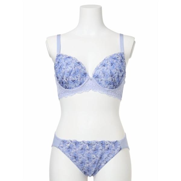 型番：25221710089ブランド：リジェイ＆スプル商品名：【脇高】[D85-I95］フラワープリントレースブラ＆ショーツ(モールドカップ)カラー：ピンク/青