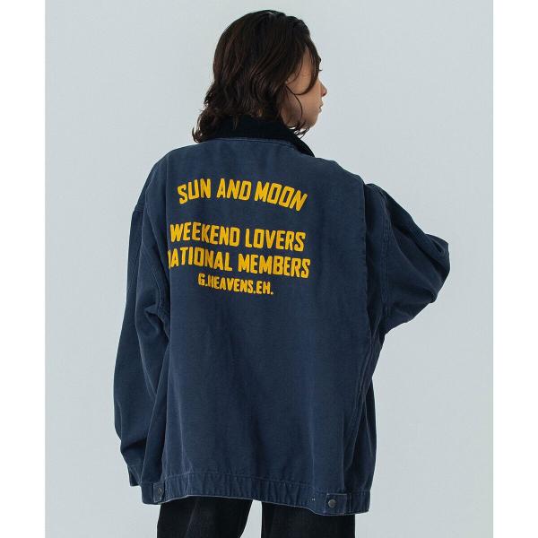 型番：204253021006ブランド：ローズバッド商品名：GENE HEAVENS/EMBROIDERED BARN JACKETカラー：LtGREY/NAVY