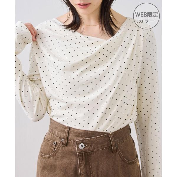 型番：BVM65140ブランド：ビス商品名：ドレープオフショルロンT/一部WEB限定カラー・イージーケアカラー：ブラック(01)/オフホワイト(15)/キナリ系(17)/ブラウン(20)