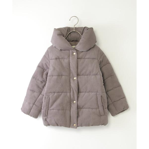 型番：13210359ブランド：イッカ商品名：【親子コーデ】細コールボリューム襟中綿ジャケット（110?160cm）カラー：コーヒー/ベージュ