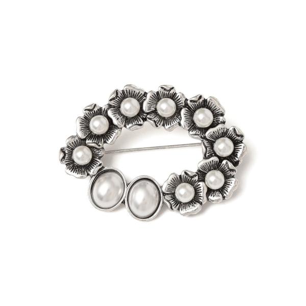 型番：319600039ブランド：シップス商品名：troisiemeCHACO:ミニ フラワー サークル ブローチカラー：シルバー