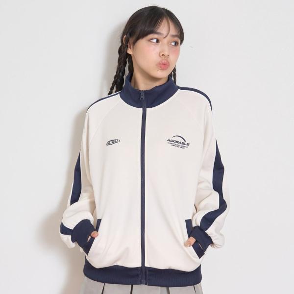 型番：7753235ブランド：ラブトキシック商品名：【LTXC】トラックジャケットカラー：オフ　ホワイト/茶/黒