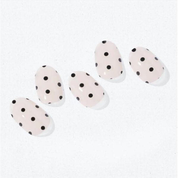 型番：8800302872839ブランド：オホーラ商品名：ohoraネイルシールND-093-G N Polka Noir(韓国コスメ)カラー：**