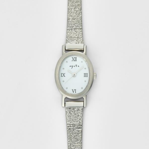 型番：10254120804ブランド：アガット商品名：オーバルフェイスウォッチ／シルバーカラー：シルバー