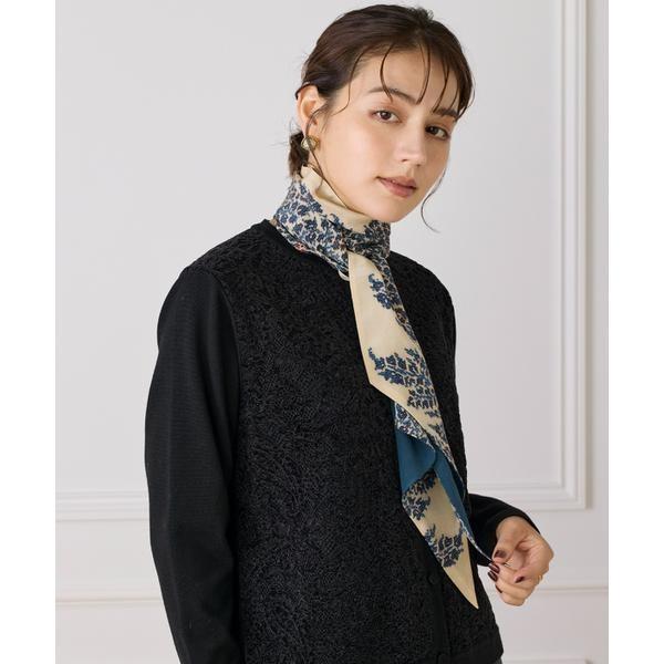 型番：8150284606ブランド：フェイバリット スキナモノ商品名：Slim Dina Scarf スリムスカーフ《Tapis Noir》カラー：ブルー1