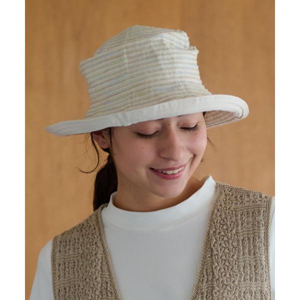 型番：4500319ブランド：キャラ・オ・クルス商品名：キャペリンハット【VECCHI】カラー：グリーン/ピンク系