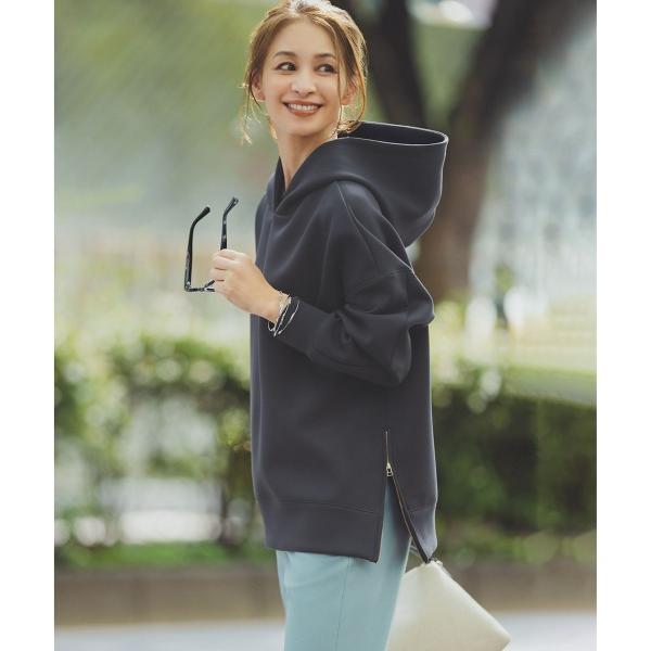 型番：KKUMGW0450ブランド：アンフィーロ商品名：BEAUTY FORM JERSEY サイドZIP フーディカラー：チャコール/ピンク/【WEB限定】ブラウン/グレー/ブラック/オフ