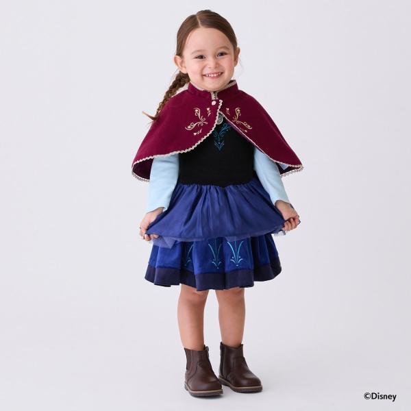 型番：9654104ブランド：プティマイン商品名：【Disney】なりきりスカートカラー：ブルー(アナ)/黄(ベル)/サックス(エルサ)/ライト　ブルー(シンデレラ)/ラベンダー(ラプンツェル)