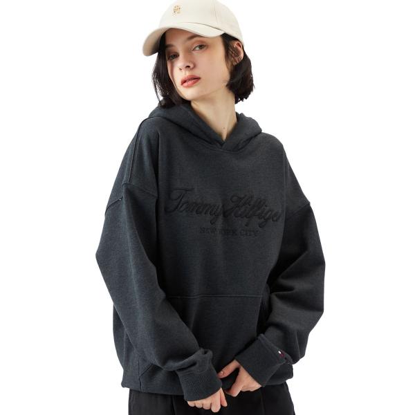 型番：XM06017ブランド：トミー ヒルフィガー商品名：【オンライン限定】オーバーサイズロゴフーディカラー：スミクロＰ５Ｑ/カーキＧＸＲ/ライトグレーＰ０８