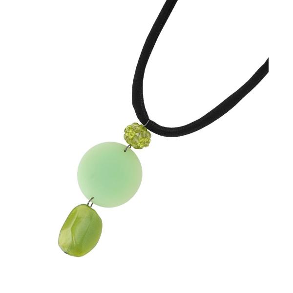 型番：0202723ブランド：レリアン商品名：樹脂ストーンペンダント【MARIA CALDERARA】カラー：ピーコックグリーン