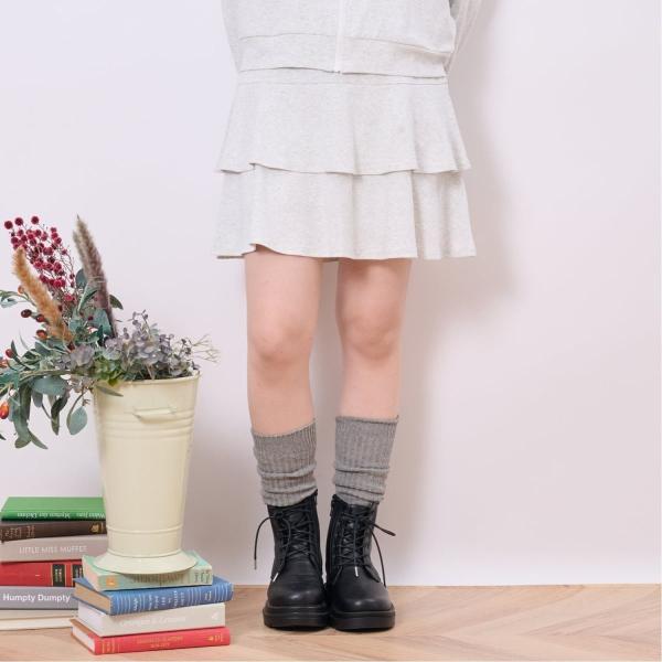 型番：4953103ブランド：ポンポネットジュニア商品名：カットティアードスカパンカラー：シロ杢/黒