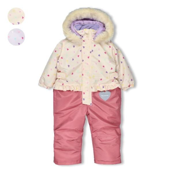 型番：M64781ブランド：ムージョンジョン商品名：ハート柄切替スノーコンビカラー：オフホワイト/ラベンダー