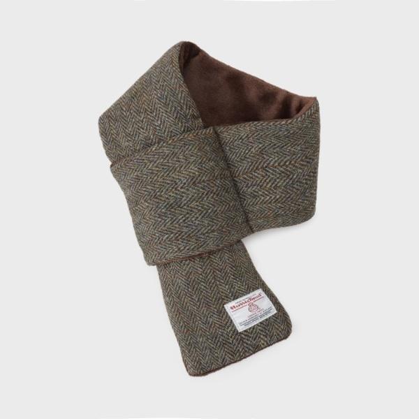 型番：61604300ブランド：ザ ショップ ティーケー商品名：【HARRIS TWEED／ハリスツイード】中綿入り差込マフラーカラー：チャコールグレー（０１４）/モカブラウン（０４２）