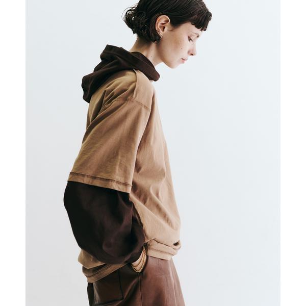 型番：USA6-21W003ブランド：アーバンリサーチ商品名：Teya　Glance Hoodieカラー：ブラウン/ブラック