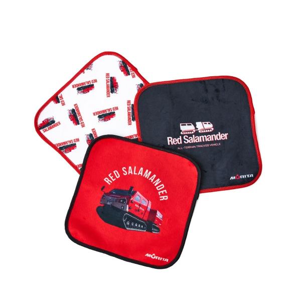 型番：AOI15000ブランド：ジュンレッド商品名：【Red Salamander】プリントハンドタオルカラー：ブラック(01)/ホワイト(10)/レッド(60)