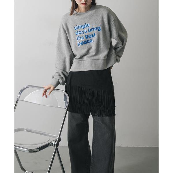 型番：AAA7-21C101ブランド：センスオブプレイスバイアーバンリサーチ商品名：グラフィックルーズスウェットカラー：オートミール/ネイビー/ピンク/ライトグレー