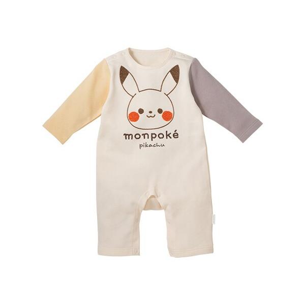 型番：B896119ブランド：犬印マタニティ＆ベビー商品名：モンポケ さがら刺繍クレイジー配色ロンパースカラー：アイボリー