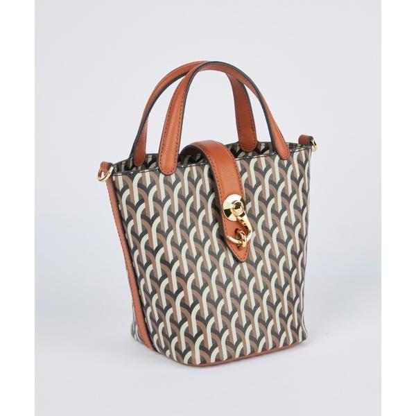 型番：8150206350ブランド：フェイバリット スキナモノ商品名：GLINDA BAG SMALL ハンドバッグ《DELL'EST》カラー：ブラック/キャメル1