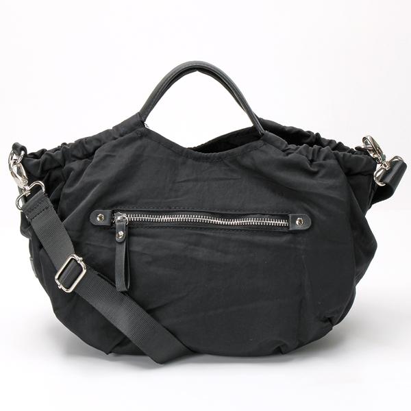 型番：MONI-02401ブランド：モニカ商品名：【MONICA】サイドギャザー2WAYトートバッグ Sサイズカラー：ブラック/ベージュ/ライトマスタード