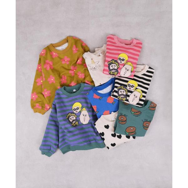 型番：0010352043ブランド：マーキーズ商品名：ソウガラトレーナーカラー：Ｂ１４オフホワイト総柄/Ｂ９４ブラック総柄/Ｂ９２ブラックボーダー/Ｅ６２グリーンボーダー/Ｇ３２ピンクボーダー/Ｃ２７ブルー花柄/Ｄ６７ブラウン花柄/Ｅ６４グ...