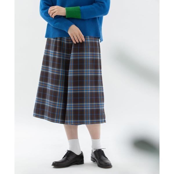 型番：2555048301ブランド：ノップドゥノッド商品名：Cornetチェックガウチョパンツカラー：ブラウン/レッド/ブルー