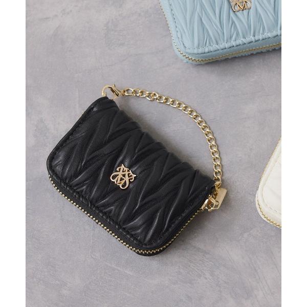 型番：BVI45060ブランド：ビス商品名：プリーツ加工ポーチチャームカラー：ブラック(01)/キナリ(16)/サックス(48)