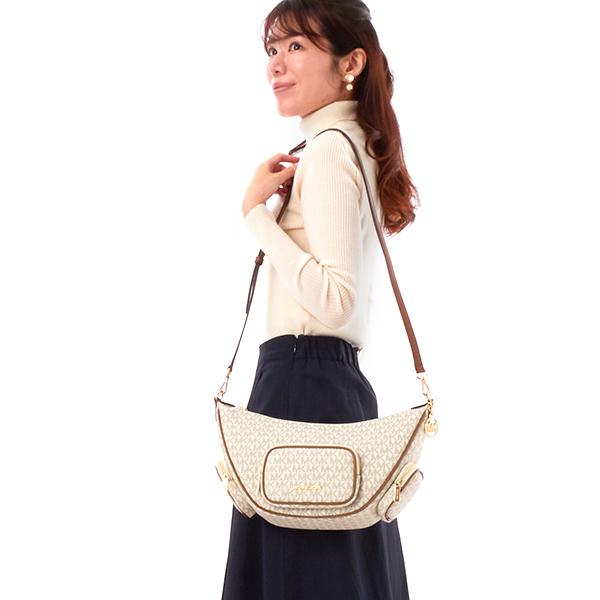 型番：35R6G0WS8B150ブランド：マイケル・コース商品名：MERRITT MD CONV PKT SHLDR ショルダーバッグカラー：バニラ