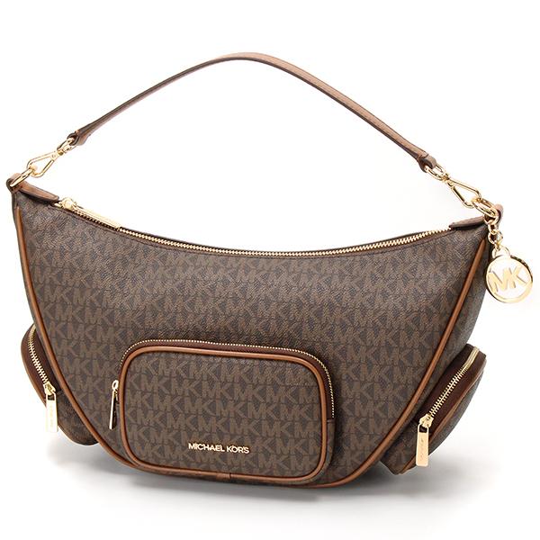型番：35R6G0WS8B200ブランド：マイケル・コース商品名：MERRITT MD CONV PKT SHLDR ショルダーバッグカラー：ブラウン